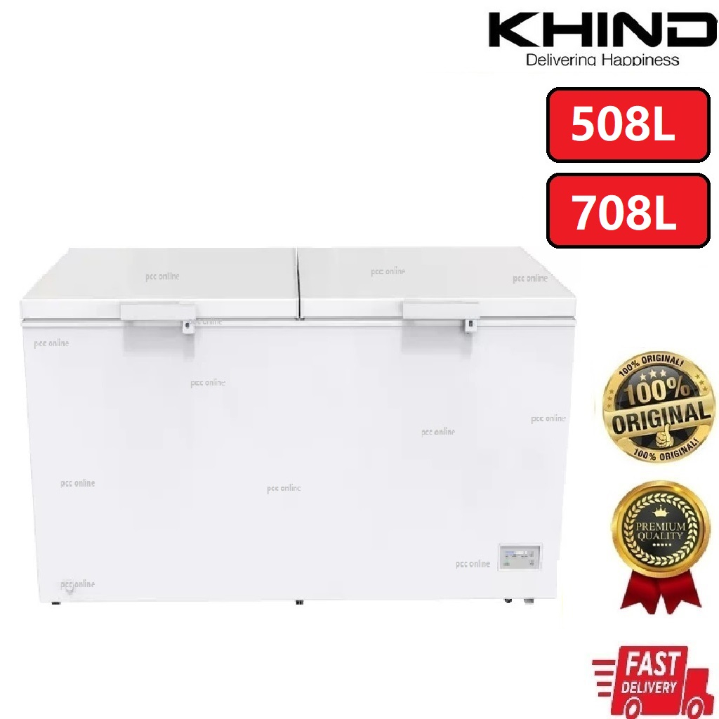 KHIND Chest Freezer|Peti Daging|Peti Beku FZ508 508L|FZ708 708L (2 Door ...