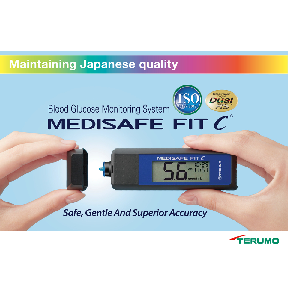 TERUMO Medisafe FIT-C Blood Glucose Monitoring System [Expiry: 10/2026 ...