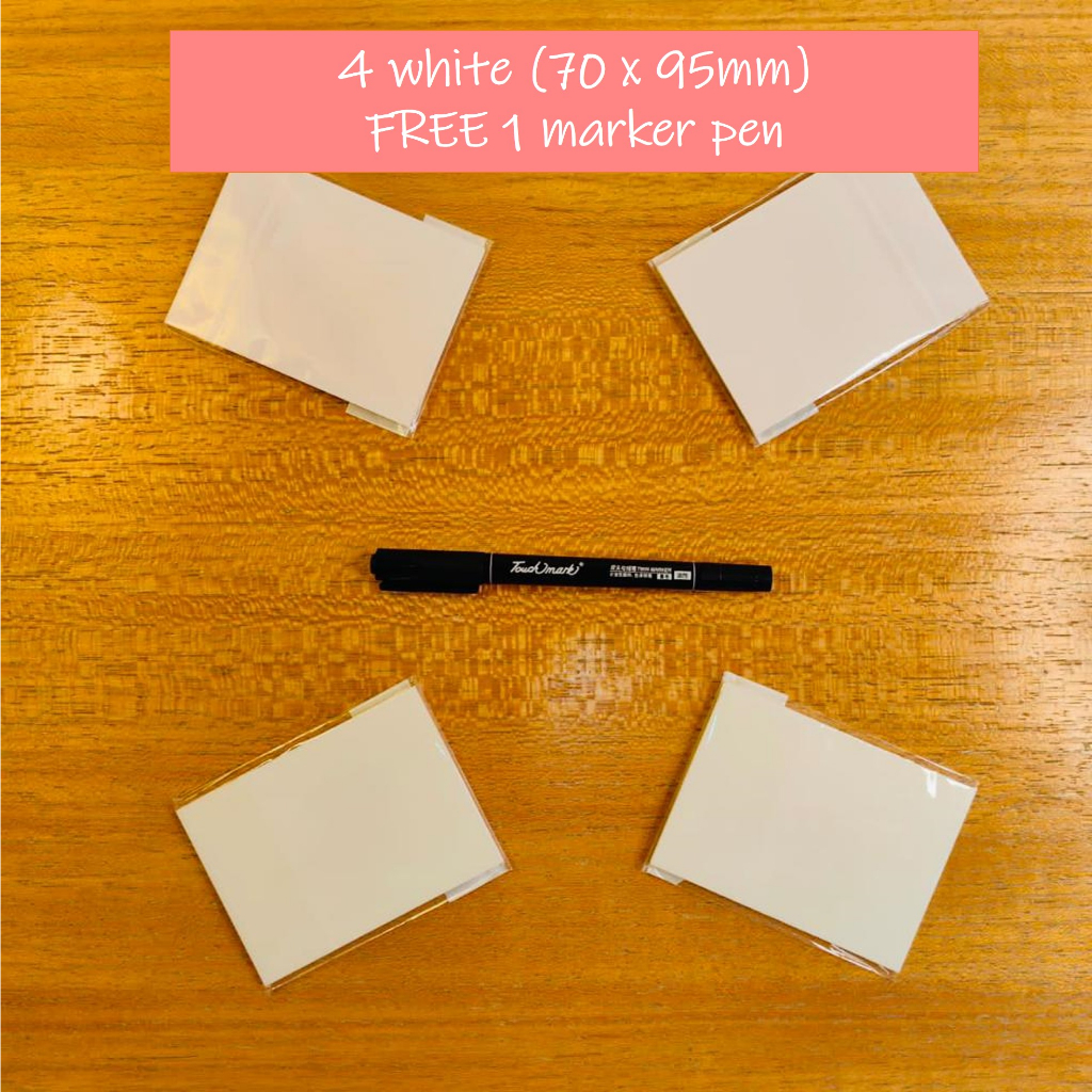 🎀Transparent Sticky Note│Clear Colour│Waterproof Bookmark│Memo Pad│50 ...