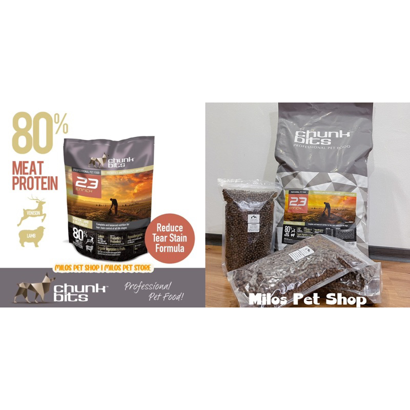 CHUNKBITS Enrich 23 Dog Food 2KG Repacking | Shopee Malaysia
