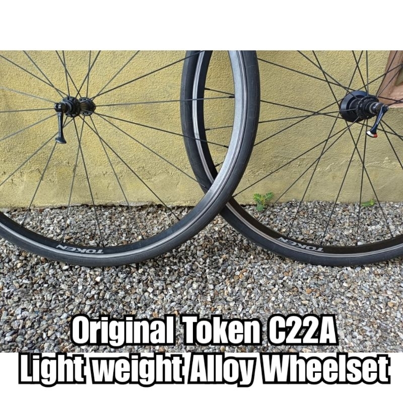 Original Used Token C22A 700c Super Lightweight Alloy Wheel Set for ...