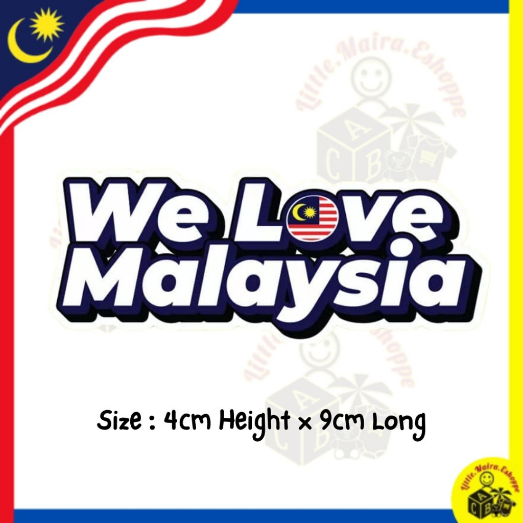 MERDEKA Sticker Temporary Tattoo Face Malaysia Flag Tatu Sementara ...
