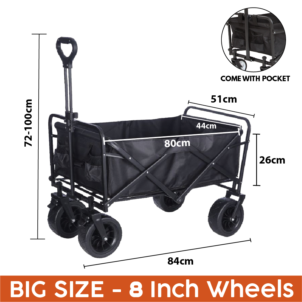 Trolley Wagon Camping trolley portable Outdoor Foldable folding ...