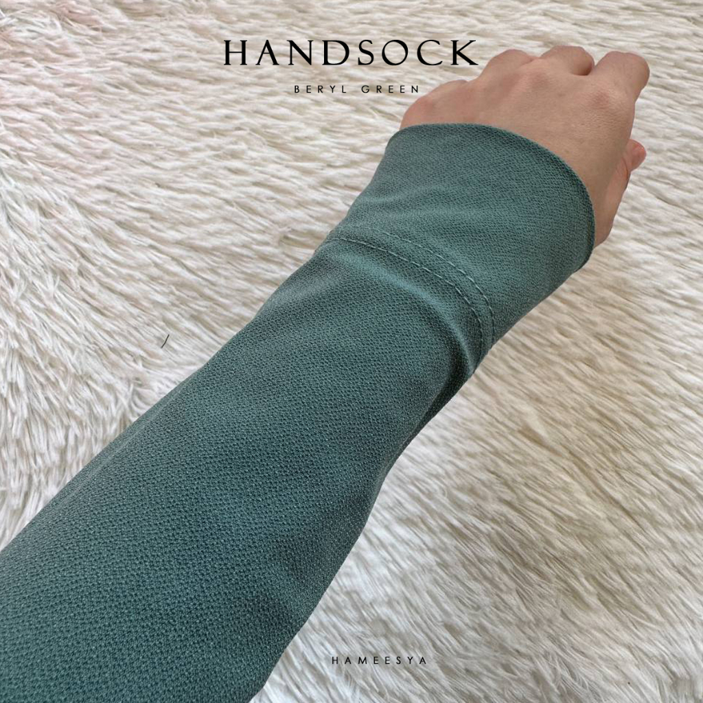 Handsock Kaf Basic Plain Handsock Korean Moss Crepe Handsock Sarung ...