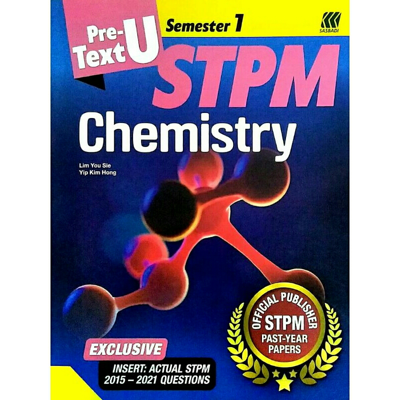 Pre-U Text STPM Chemistry Semester 1 | Shopee Malaysia