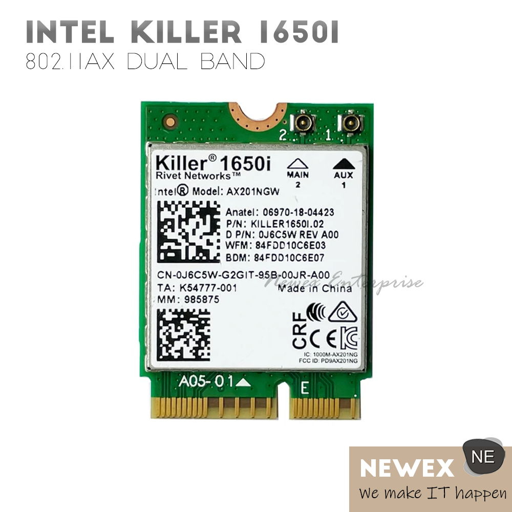 Intel Wi-Fi 6 AX200 AX201 | 6E AX210 AX211 | Killer 1650X | AX411 802 ...