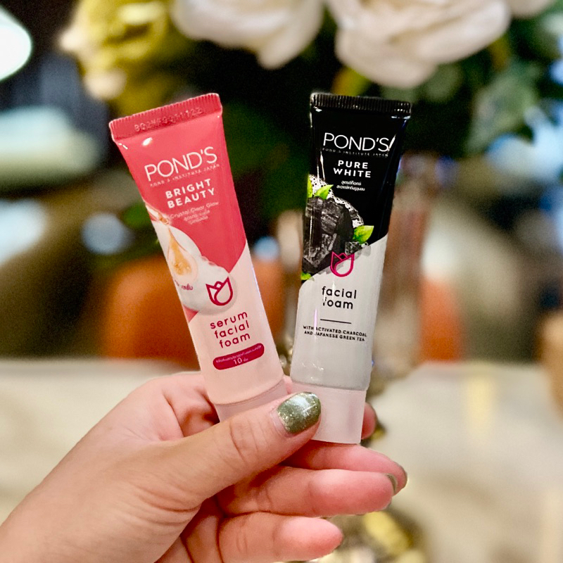 🇹🇭POND'S Pure White facial foam / POND’S Bright beauty facial foam 15g ...