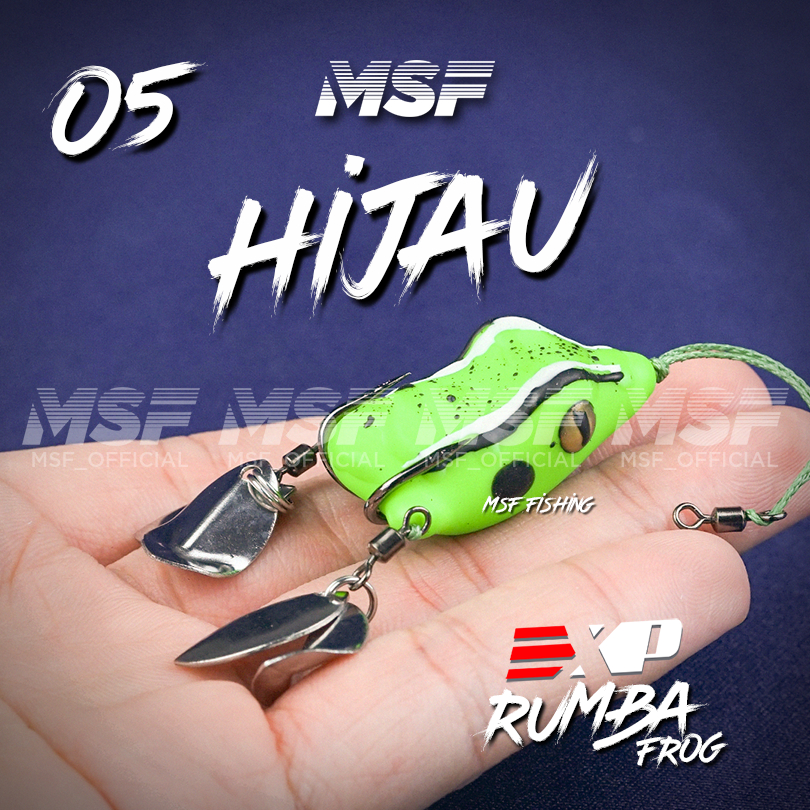 [MSF] EXP Rumba Frog Thailand | 4cm / 8g | Katak Getah Casting 4 Blade Topa ET Frog Umpan Tiruan ...