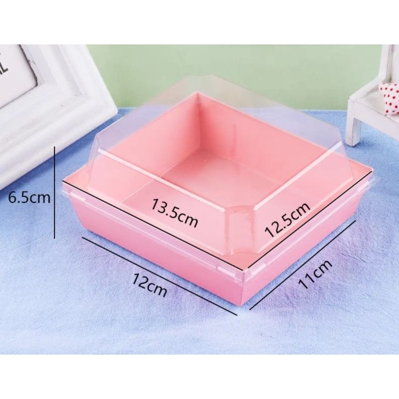 [BUNDLE] 50 PCS Kraft/White Paper Square and Rectangular Cake Box ...