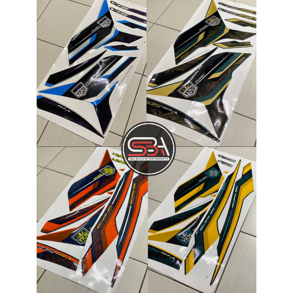 STICKER ORIGINAL MORITAKA Y15ZR V1 V2 EDITION 2023 SILVER ORANGE YELLOW ...