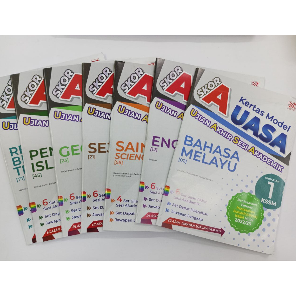 Skor A Kertas Model Uasa Tingkatan 1 Kssm 2022 2023 Shopee Malaysia