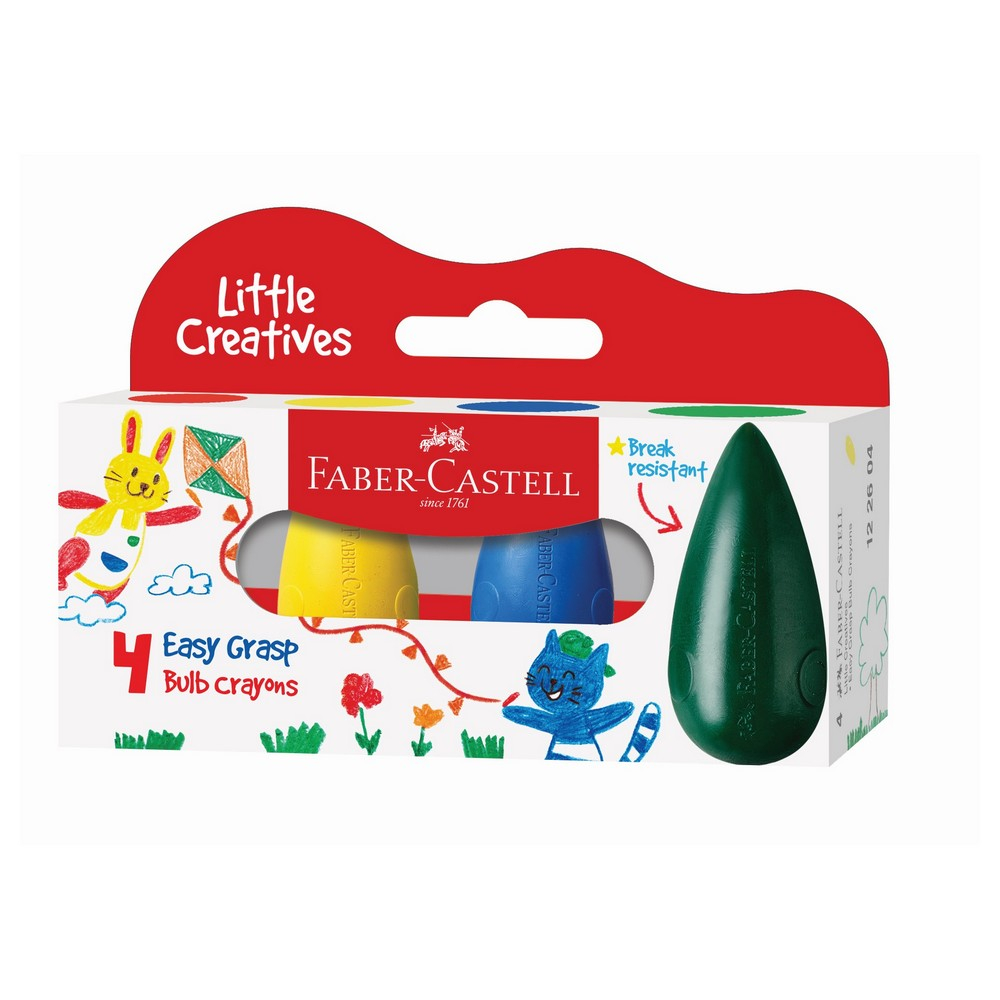 [Faber-Castell] Little Creatives Easy Grasp Crayon (Set of 4 / Set of 6 ...