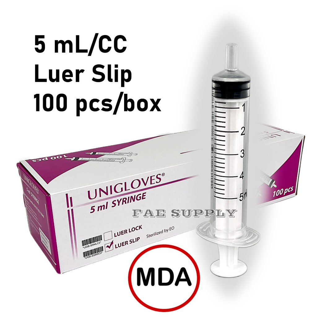 Syringe Picagari Luer Lock Luer Slip MDA 1/3/5/10/20/50 mL CC box packing bulk | Shopee Malaysia