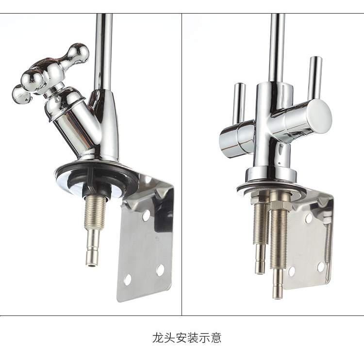 Stainless Steel Portable 1/4'' Kitchen Faucet Tap Reverse Osmosis RO ...