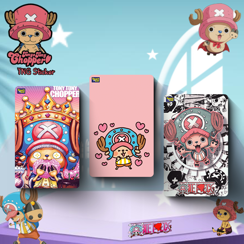 ONE PIECE Chopper TNG Sticker - Touch N Go/Bank Card Sticker Cover ...