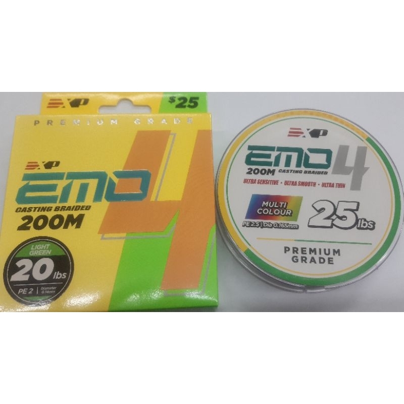 EXP EMO 4 200M CASTING BRAIDED LINE | Shopee Malaysia