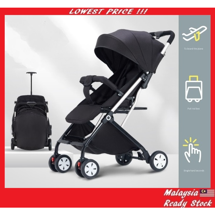 Baby Stroller Multifunctional Compact Foldable Kids Flightable Cabin ...