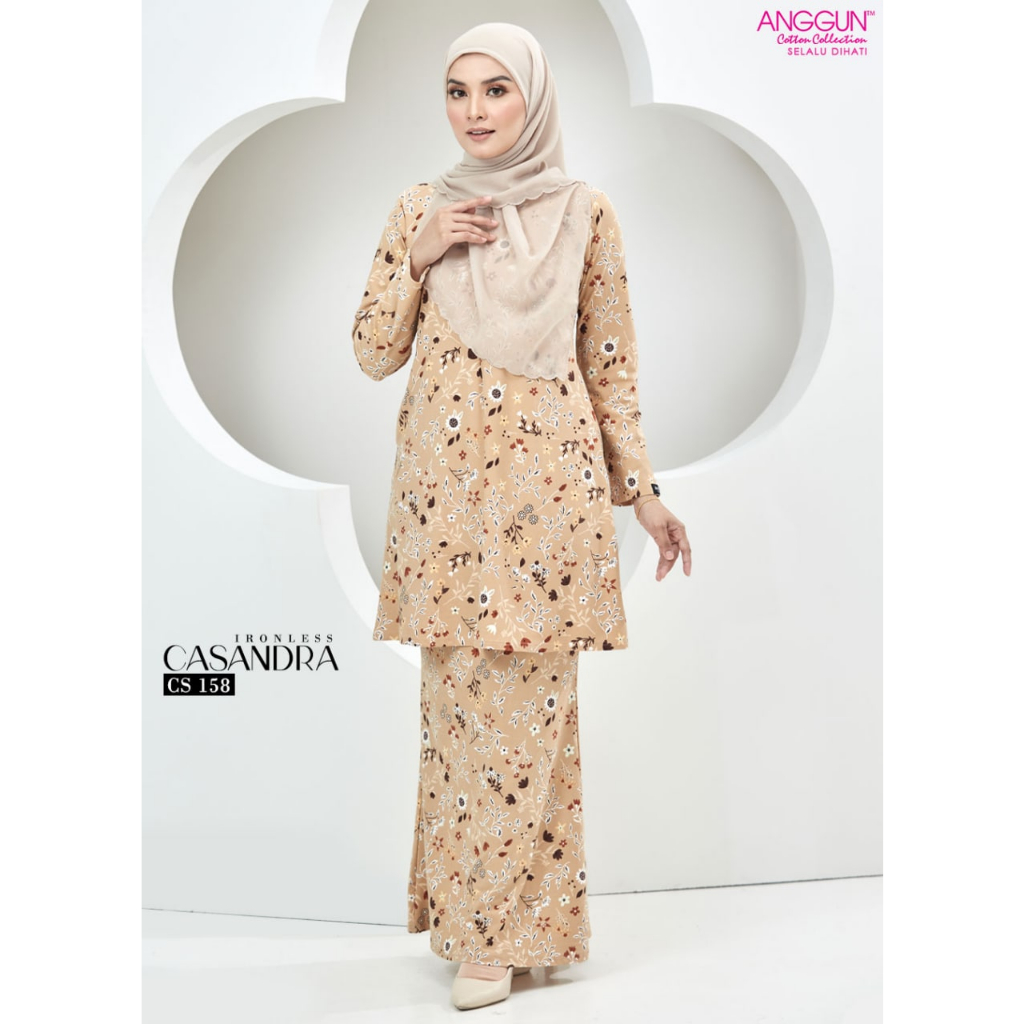 BAJU KURUNG IRONLESS PLUS SIZE 8XL DADA 55 RAYA 2023 CASANDRA ANGGUN ...