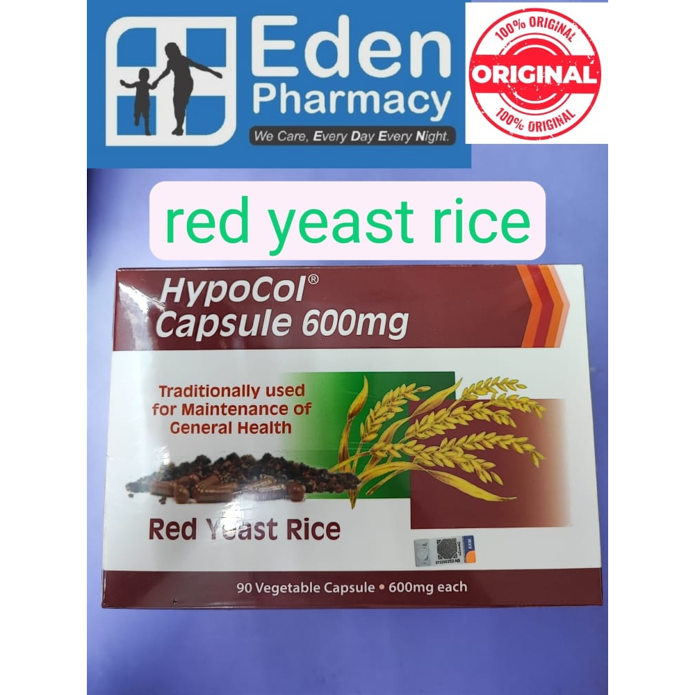 Hypocol Red Yeast Rice capsule 600mg | Shopee Malaysia