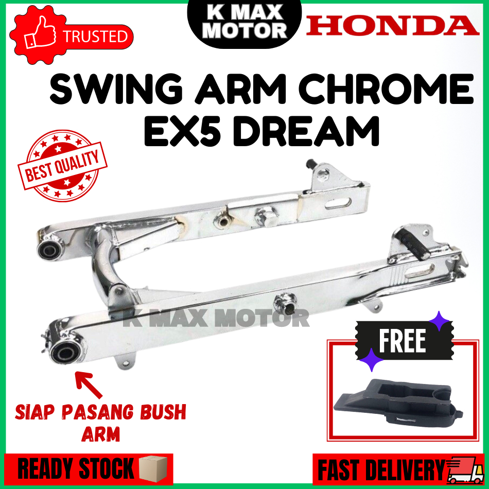 Honda Ex5 Dream Rear Arm Chrome Swing Arm Standard Chrome Siap Bush ...