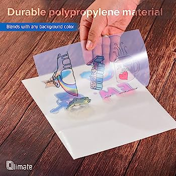 20 Sheets A4 Crystal Clear Printable Vinyl Sticker Paper For inkjet and ...