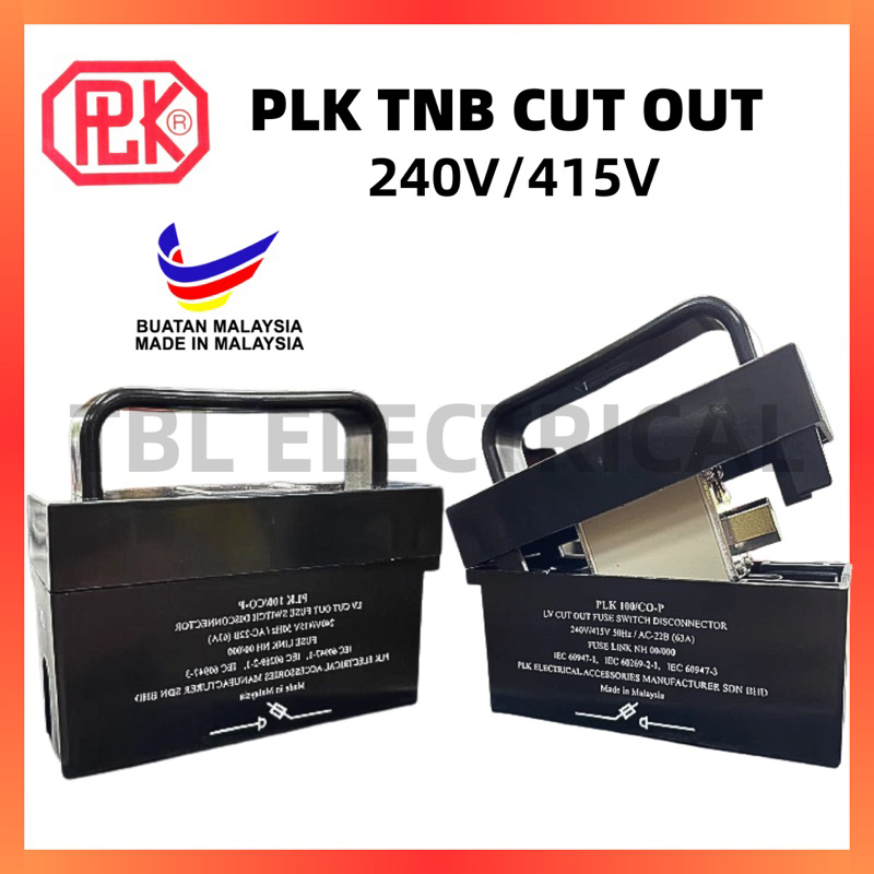 PLK LV CUT OUT FUSE SWITCH DISCONNECTOR 240V/415V 50Hz / AC - 22B(63A ...