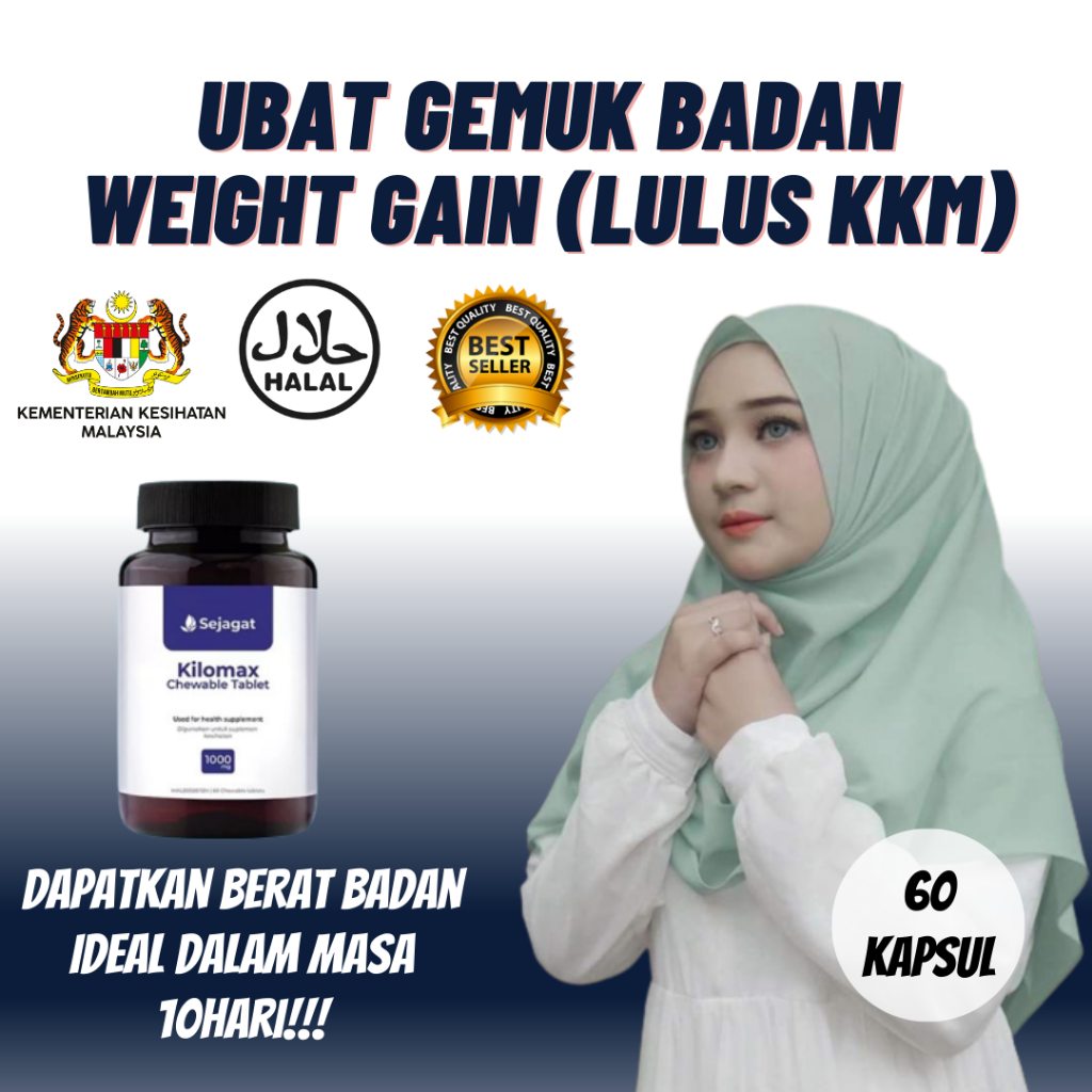 KILOMAX UBAT GEMUK BADAN UBAT GEMUK GINSENG ORIGINAL HIJAU PUTIH Kilo ...