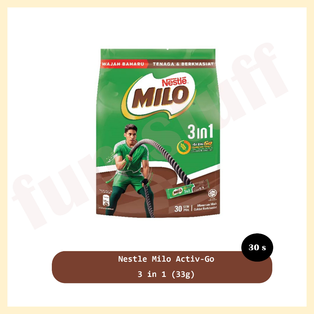 NESTLE Milo Activ-Go 3 in 1 (30 sticks x 33g) | Shopee Malaysia