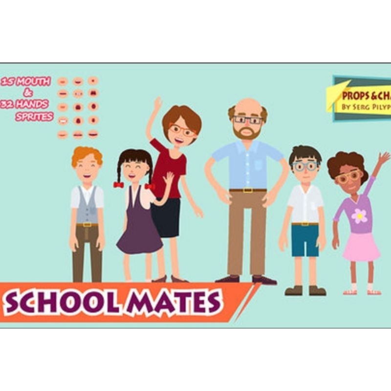 [Reallusion Content] School Mates For Cartoon Animator | Shopee Malaysia