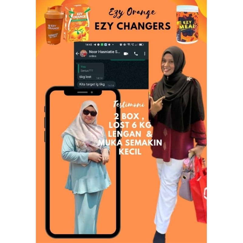 🔥HOT ITEM🔥 - 💥💯ORIGINAL💥READY STOCK Ezy Orange Double Shot + 🎁 FREEGIFT + FREE SHAKER!!! 🎁 ...