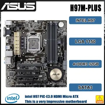 Asus/asus H97-PLUS Support 1150 Full ATX Board And Processor 1150 i7 ...