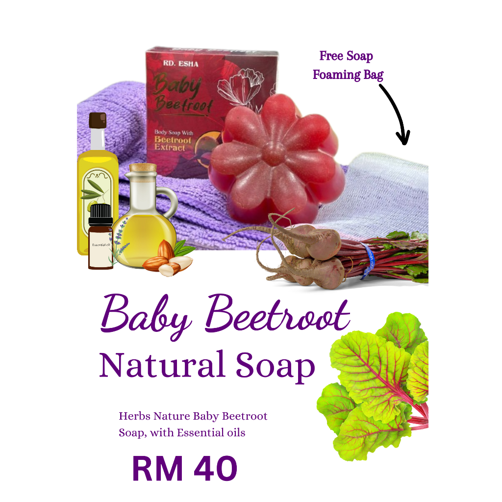 Baby Beetroot Soap(70grm) | Shopee Malaysia