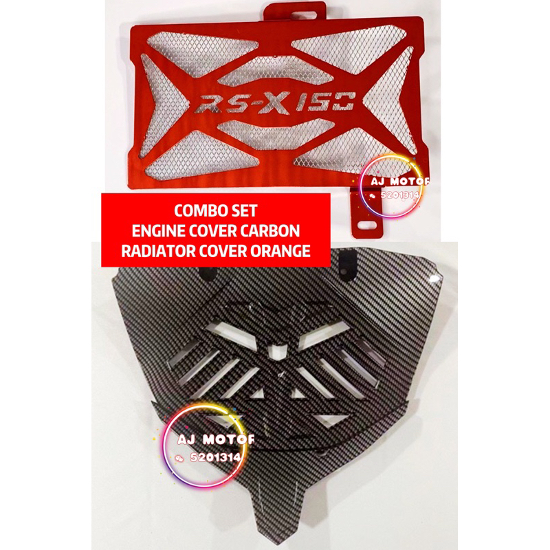 HONDA RSX150 WINNER-X RADIATOR NET ALLOY / ENGINE COVER CARBON RSX 150 ...