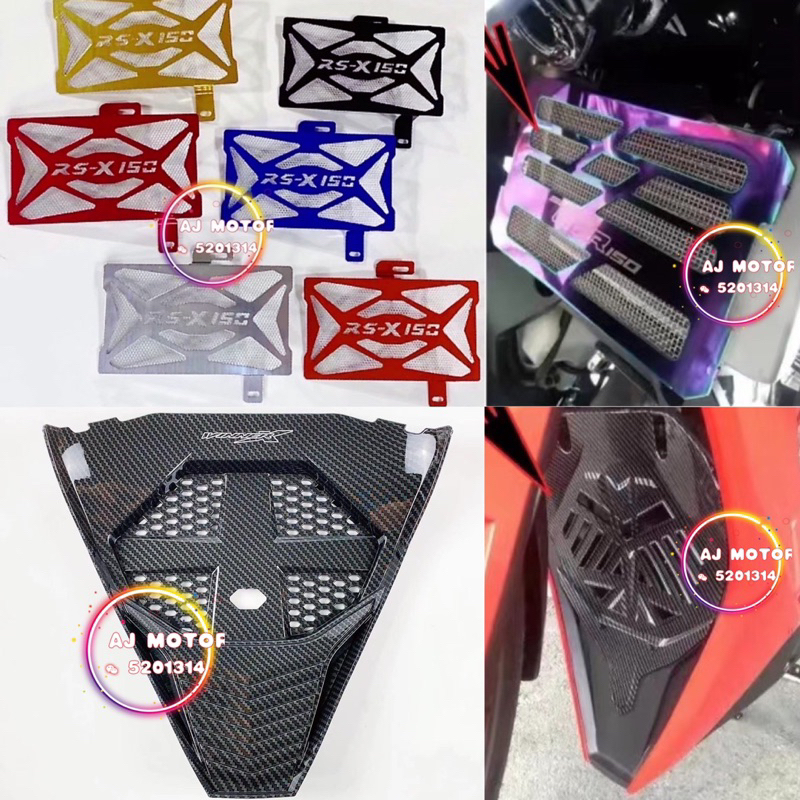 HONDA RSX150 WINNER-X RADIATOR COVER ALLOY / ENGINE CARBON RSX 150 ...