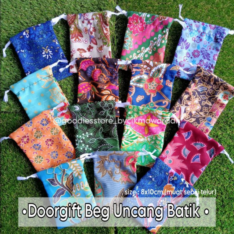 🎁NEW Ready Stock! 🎁 Doorgift Beg Uncang Batik For Akikah/Wedding ...