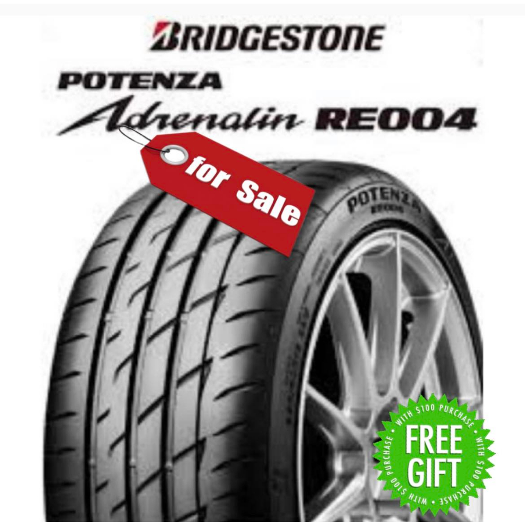 BRIDGESTONE POTENZA RE004 TYRE ** 215/55/17 Car Sport Tire Tayar (INSTALLATION & DELIVERY) (100% ...