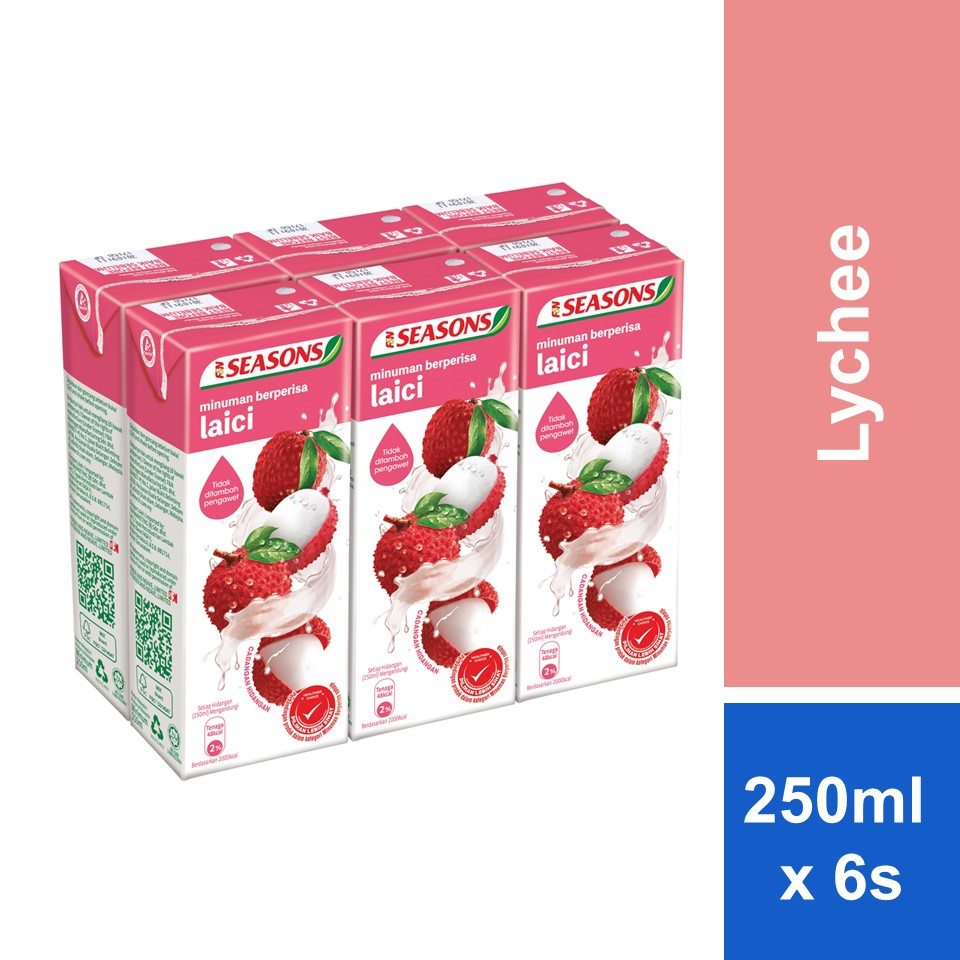 F&N SEASONS Lychee 250ml x 6s | Shopee Malaysia