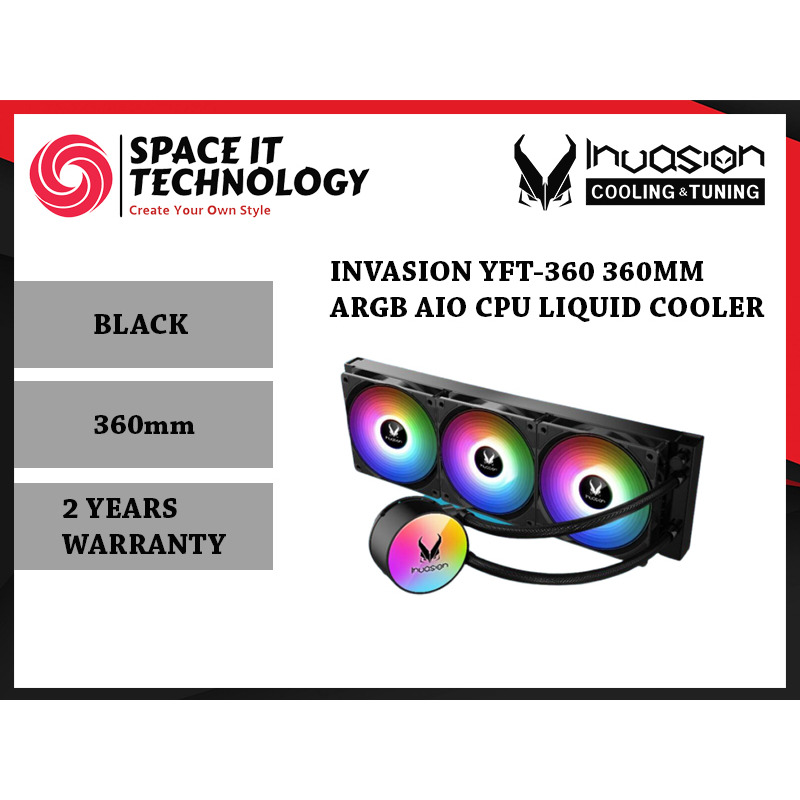 Invasion YFT-360 360mm AIO Liquid Cooler | Shopee Malaysia