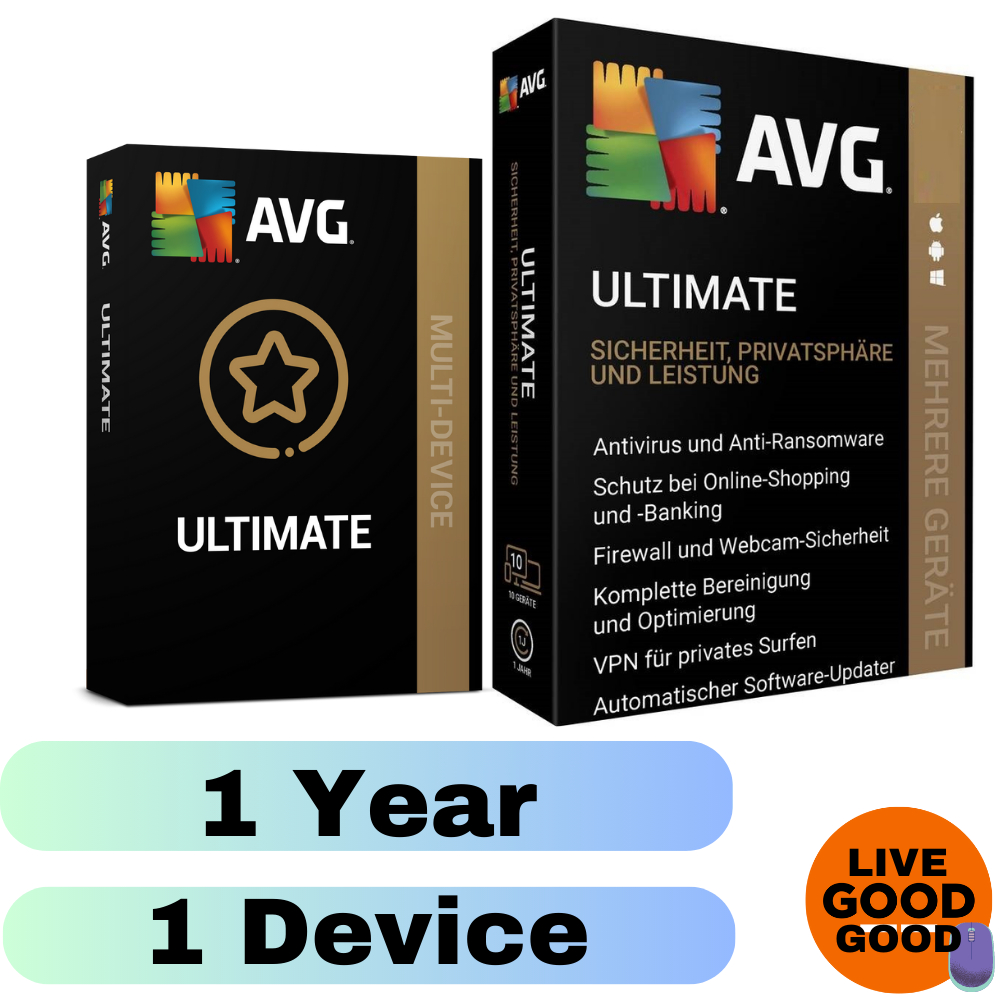 AVG Ultimate Premium Internet Security 2024 Antivirus 1 PC 1 YEAR ...