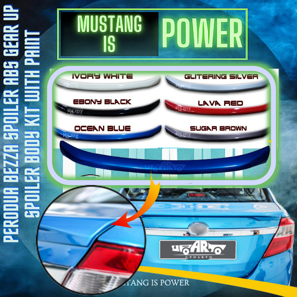 [ 100% BUAT MALAYSIA ] Perodua Bezza Spoiler ABS Gear Up Spoiler body ...
