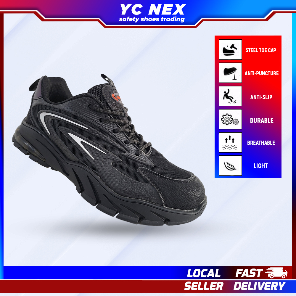 Safety Shoes / Safety Boots KP68 Low Cut Laces Up Steel Toe Cap Steel ...