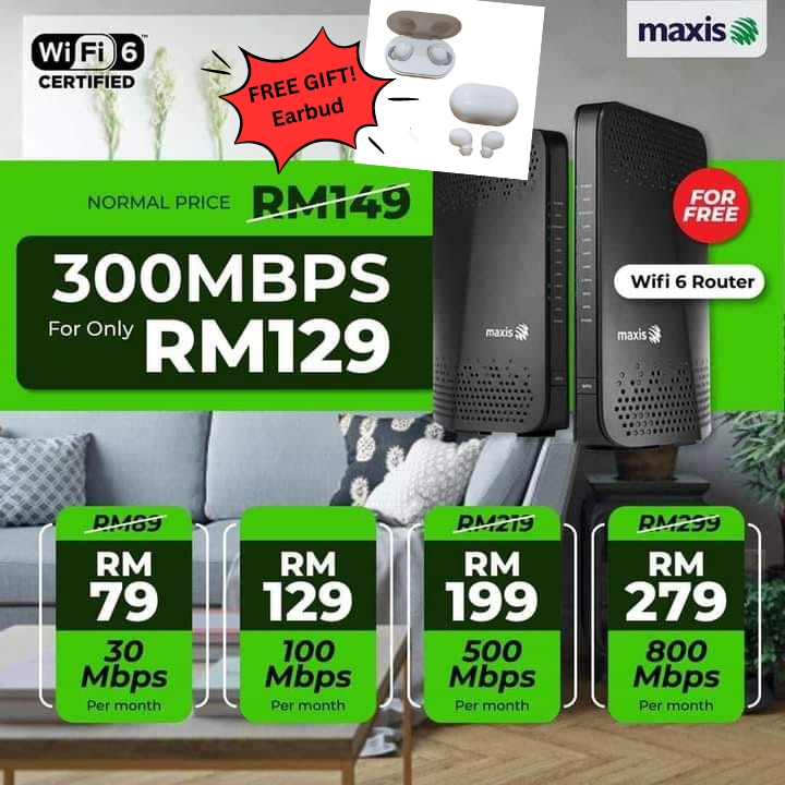 [PROMO 2023] MAXIS HOME FIBRE bermula RM79 SAHAJA!! | Shopee Malaysia