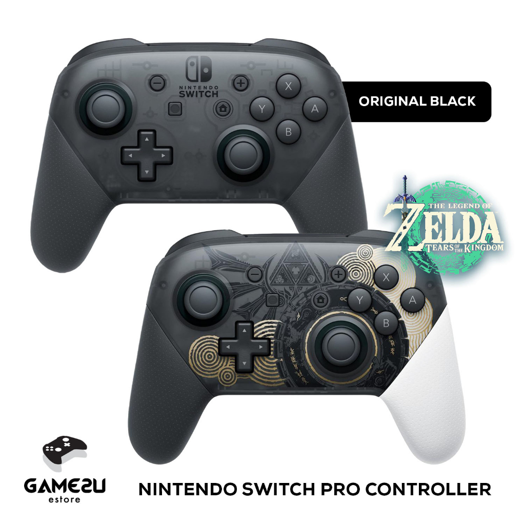 (READY STOCK) Nintendo Switch Pro Controller (ORIGINAL) Zelda Pro Controller (Maxsoft Warranty ...