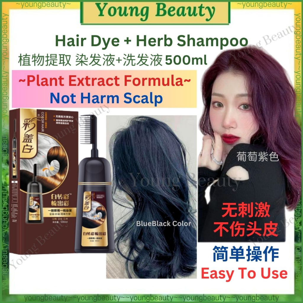 3 In 1 Wash/Nourish/Colouring Shampoo Hair Care Dye Grey Hair Easy do ...