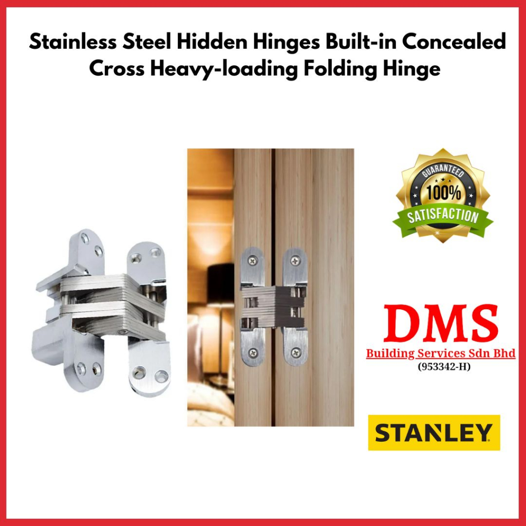 Stainless Steel Hidden Hinges Built-in Concealed Cross Heavy-loading ...