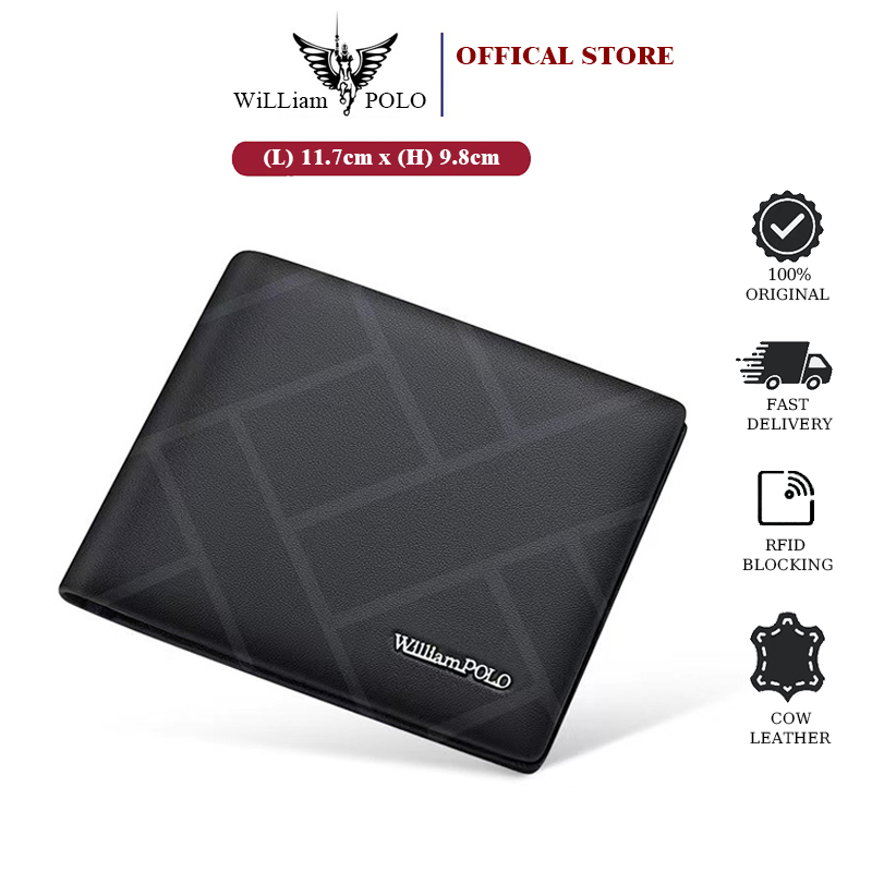 [READY STOCK] William POLO Mens Wallet - Genuine Leather Wallet for Men ...