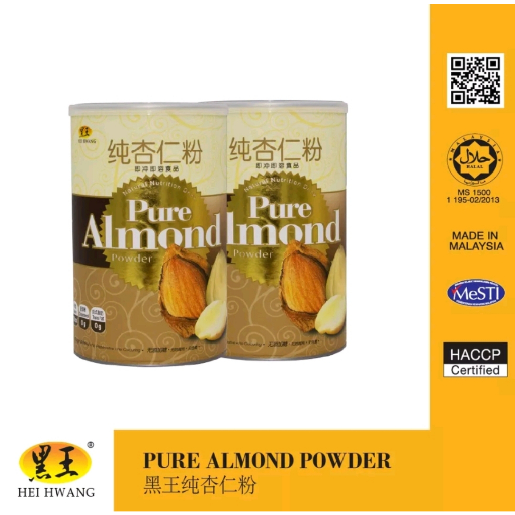 Twin Pack Pure Almond Powder (500g) 黑王纯杏仁粉 (500克) | Shopee Malaysia