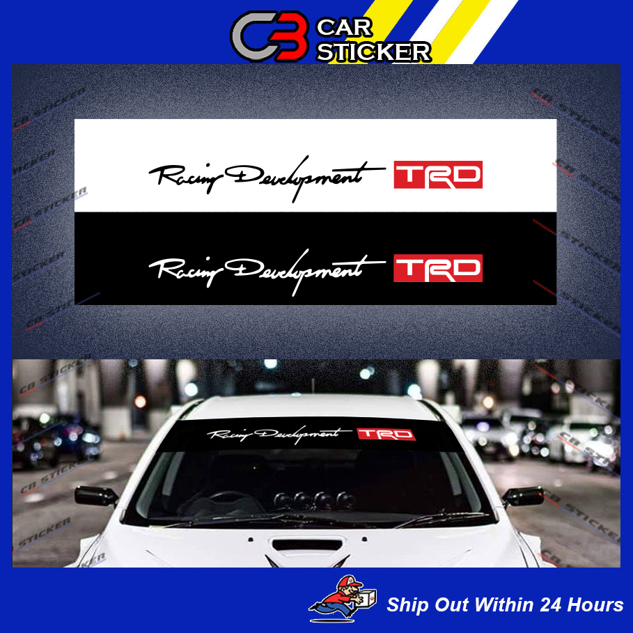 Racing Development TRD Car Sunshield Sticker / S55 | Shopee Malaysia