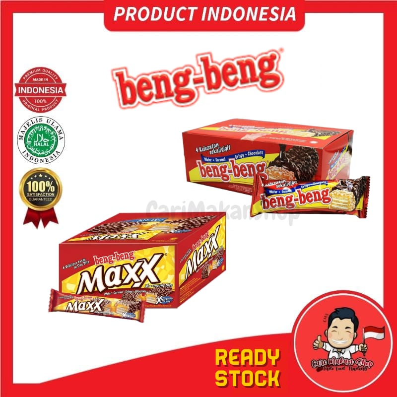 Mayora Beng Beng Wafer Maxx 1pc 25-32gm Product Indonesia 🇮🇩 Caramel ...