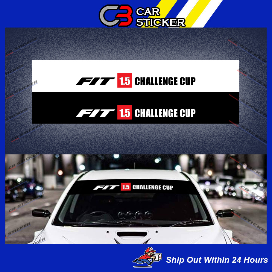 Honda Fit Challenge Cup Car Sunshield Sticker / S62 | Shopee Malaysia